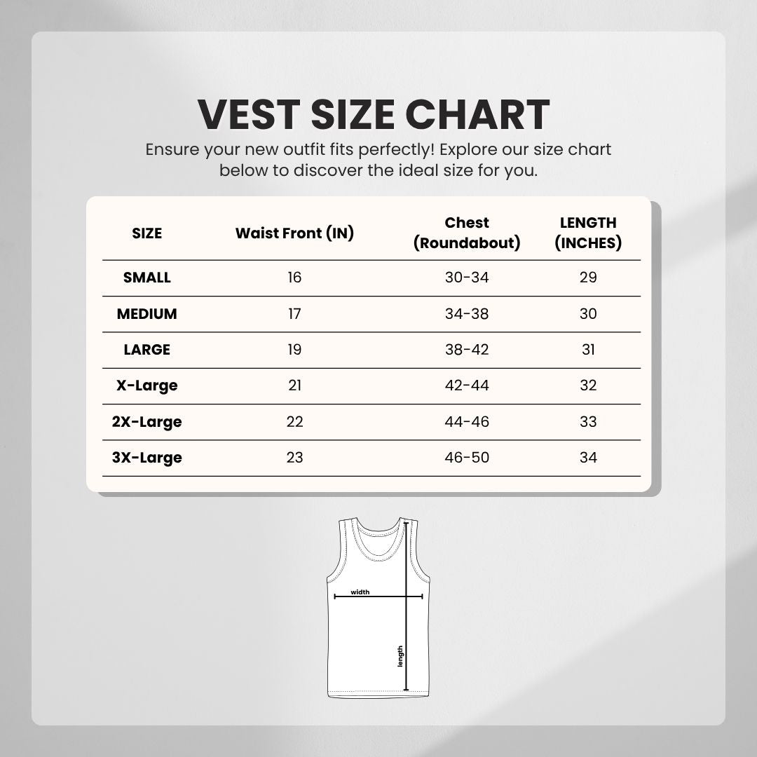 Buy Men’s Premium Cotton Summer Sleeveless Vest – Hinz Clothing